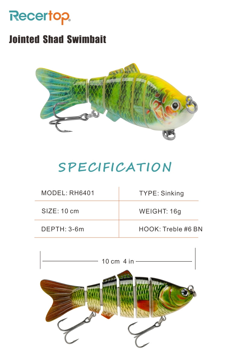 Jointed Shad Swimbait - Recertop Fishing Lures
